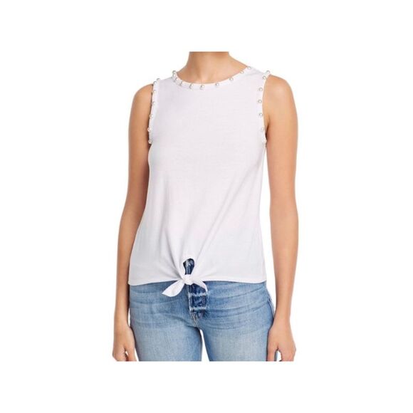 Generation Love | Tops | Generation Love Womens White Sleeveless Crew ...